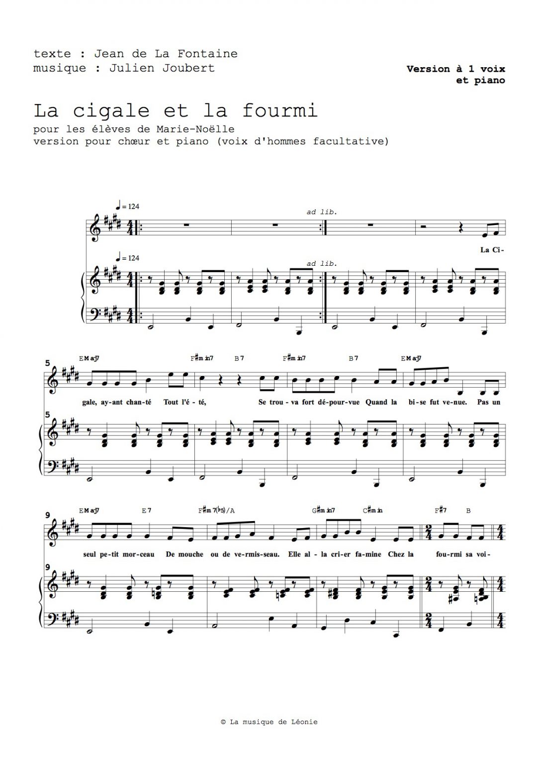 La cigale et la fourmi – Julien Joubert